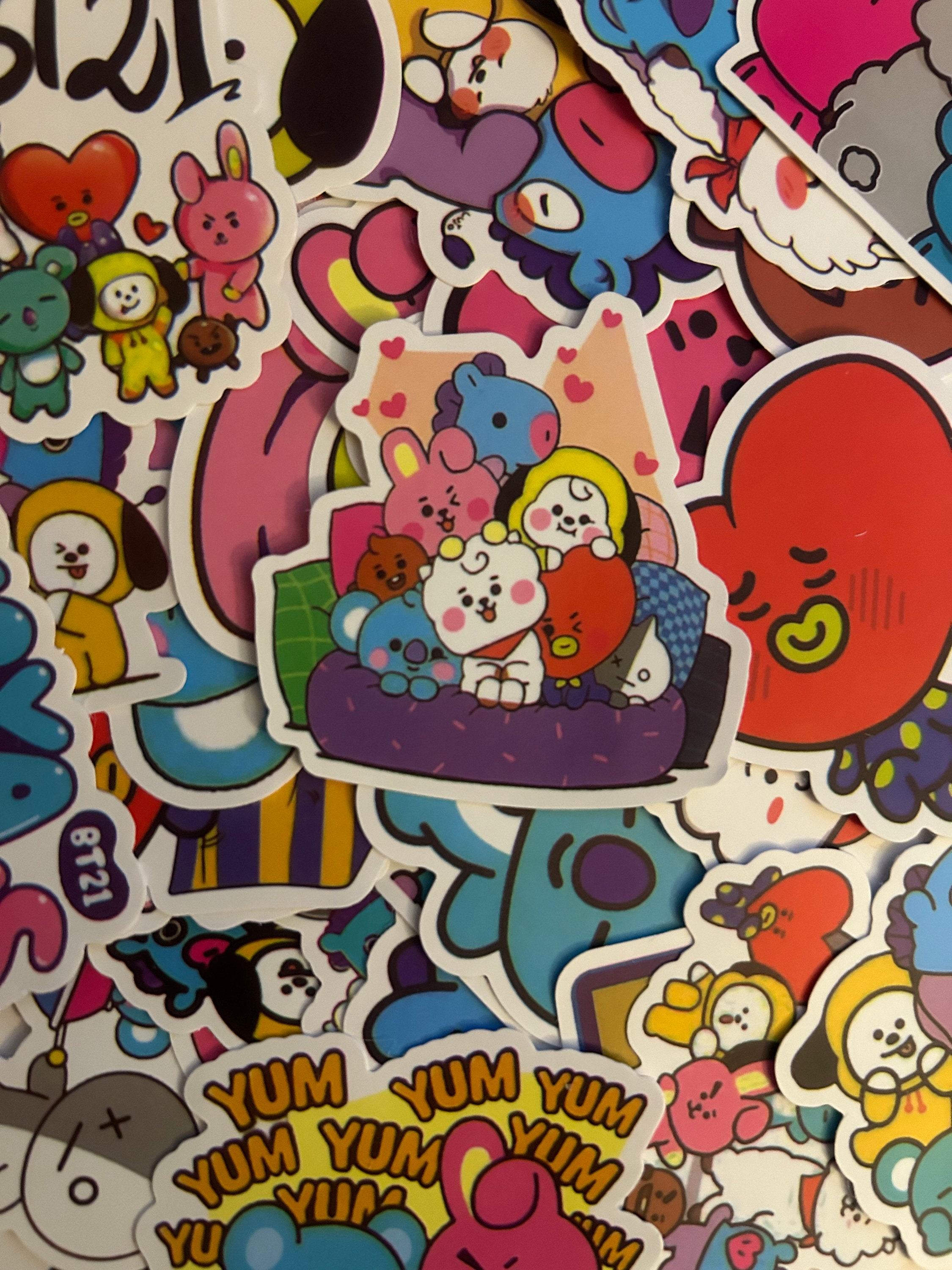 BT21/BTS Army Kpop Vinyl Stickers - Etsy
