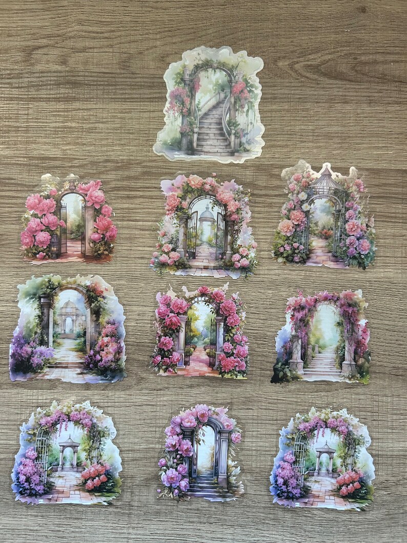 Cottagecore Gate Transparent Sticker - Etsy