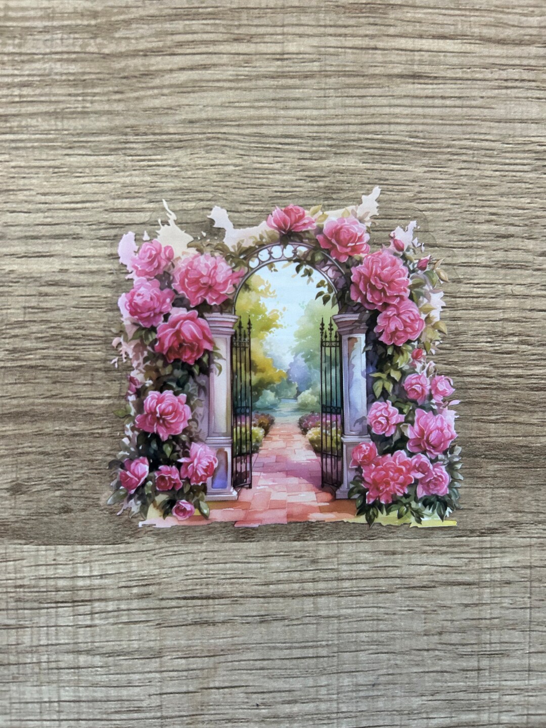 Cottagecore Gate Transparent Sticker - Etsy