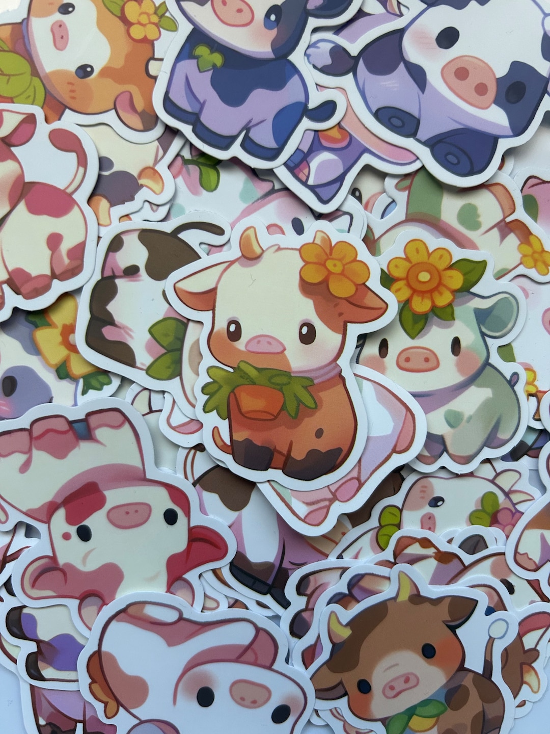 Cute Cow Vinyl Stickers - Etsy