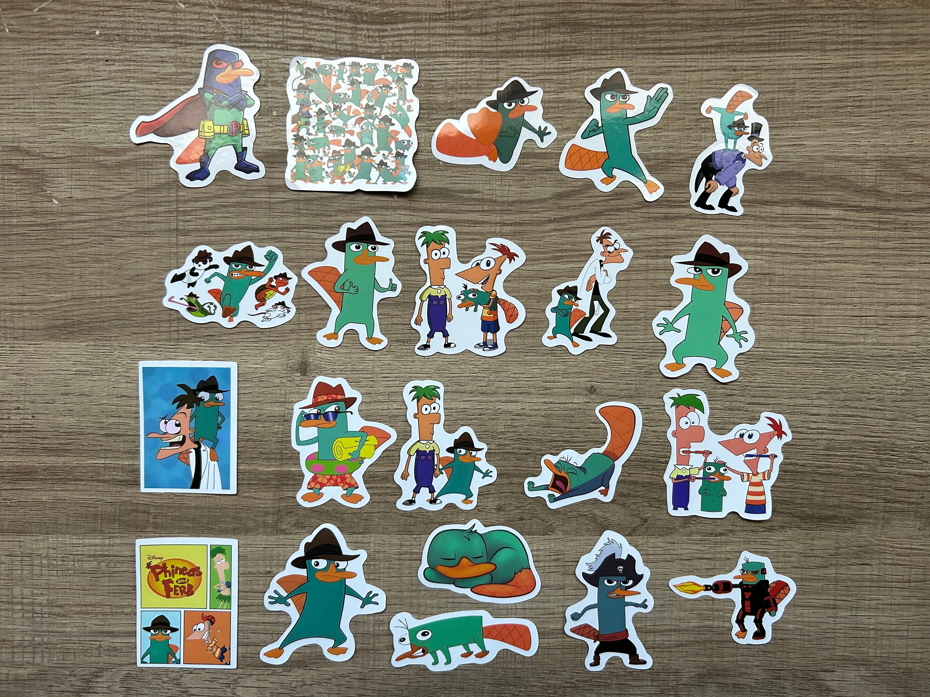 Phineas and Ferb Perry the Platypus Vinyl Stickers - Etsy