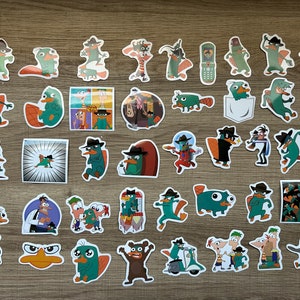 Phineas and Ferb Perry the Platypus Vinyl Stickers - Etsy