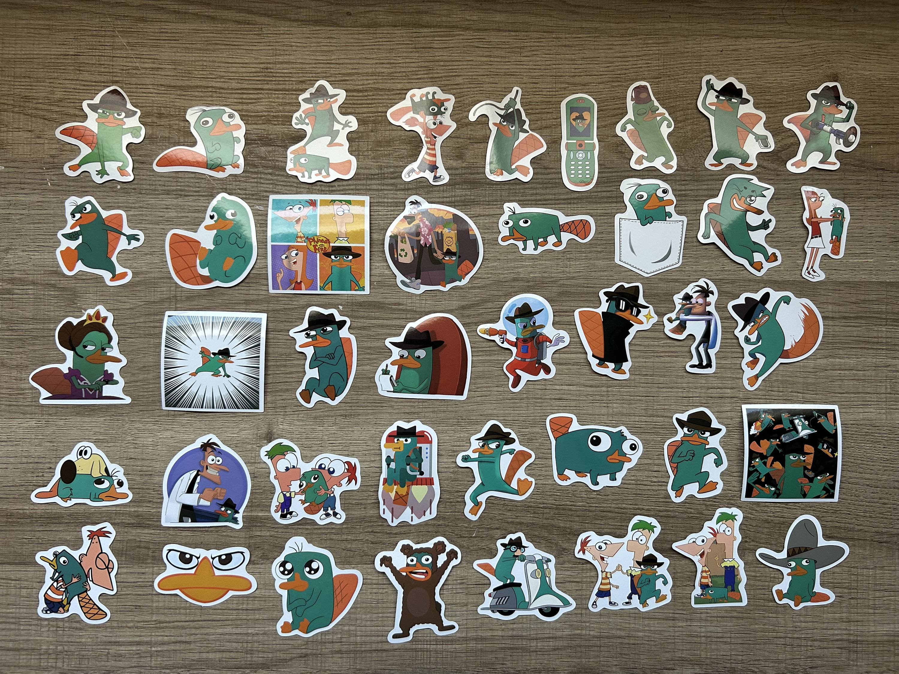 Phineas and Ferb Perry the Platypus Vinyl Stickers - Etsy