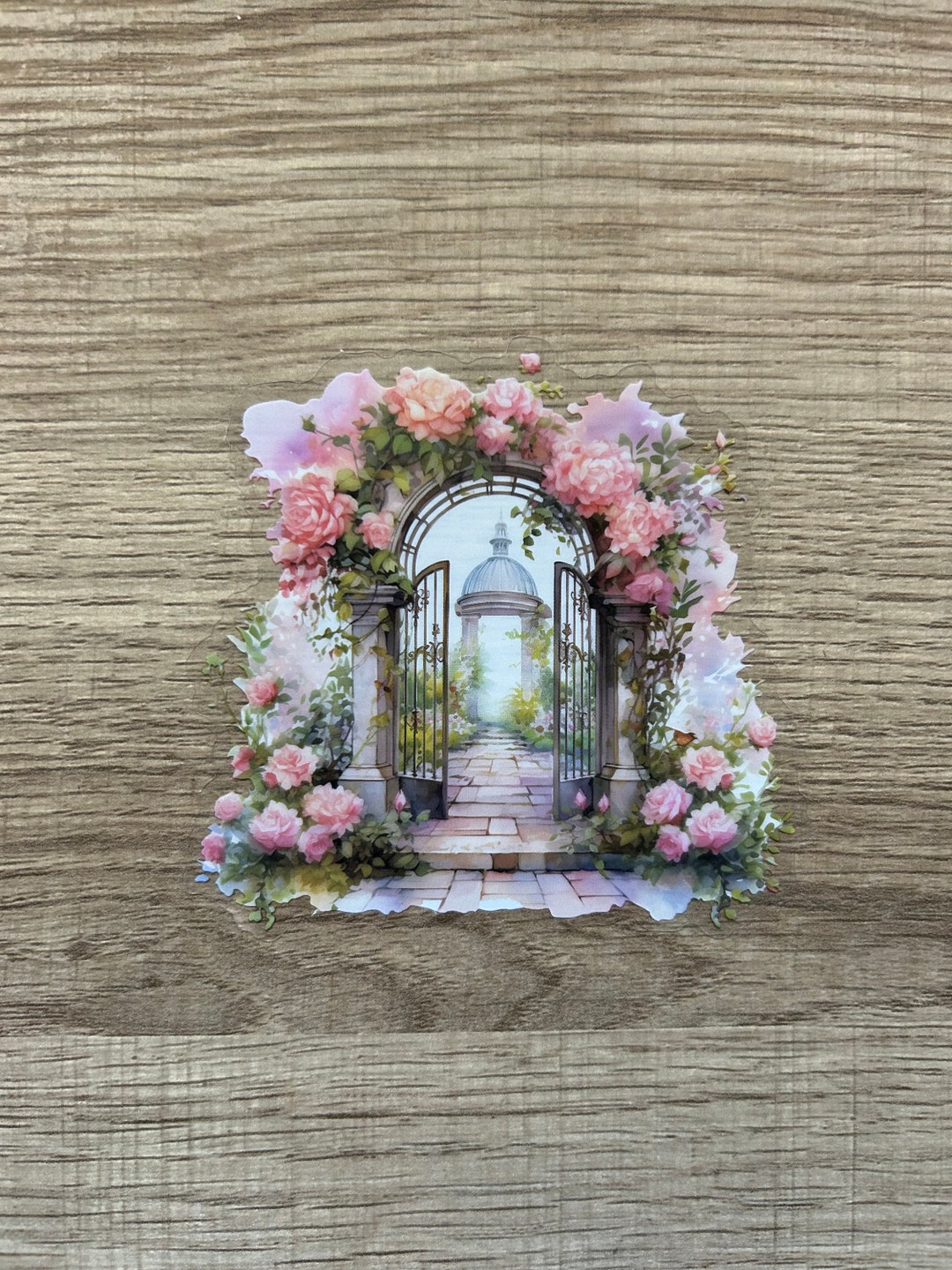 Cottagecore Gate Transparent Sticker - Etsy