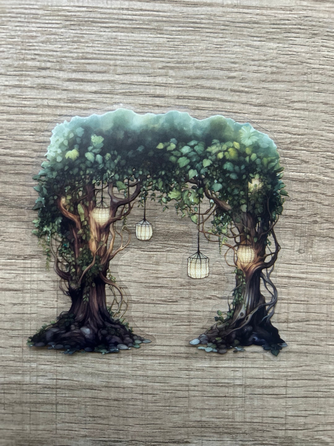 Enchanted Forest Transparent Sticker - Etsy