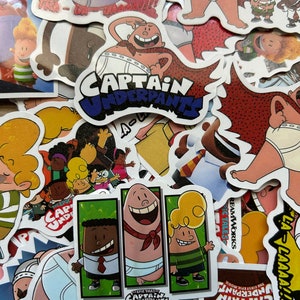 Captain Underpants Stickers - Etsy