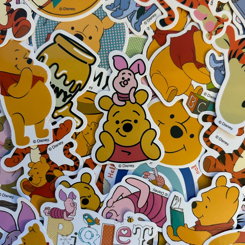 Winnie Pooh Stickers - Etsy