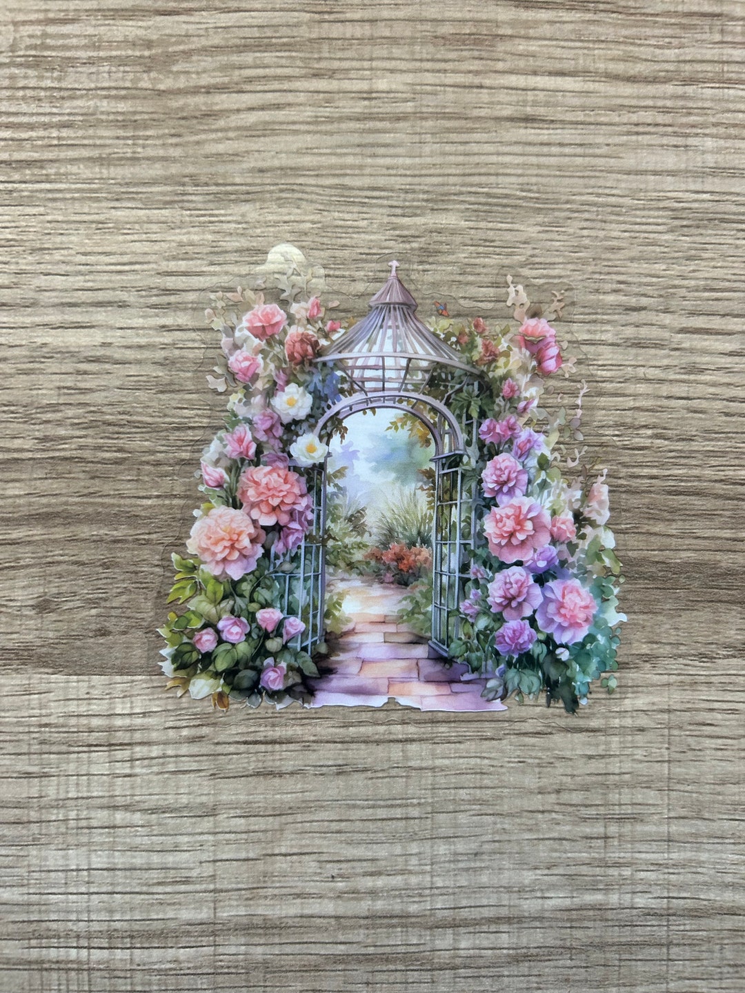Cottagecore Gate Transparent Sticker - Etsy