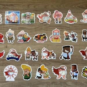 Captain Underpants Stickers - Etsy