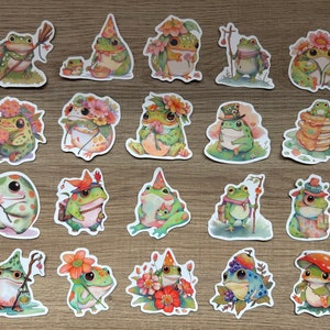 Cute Frog Vinyl Stickers - Etsy