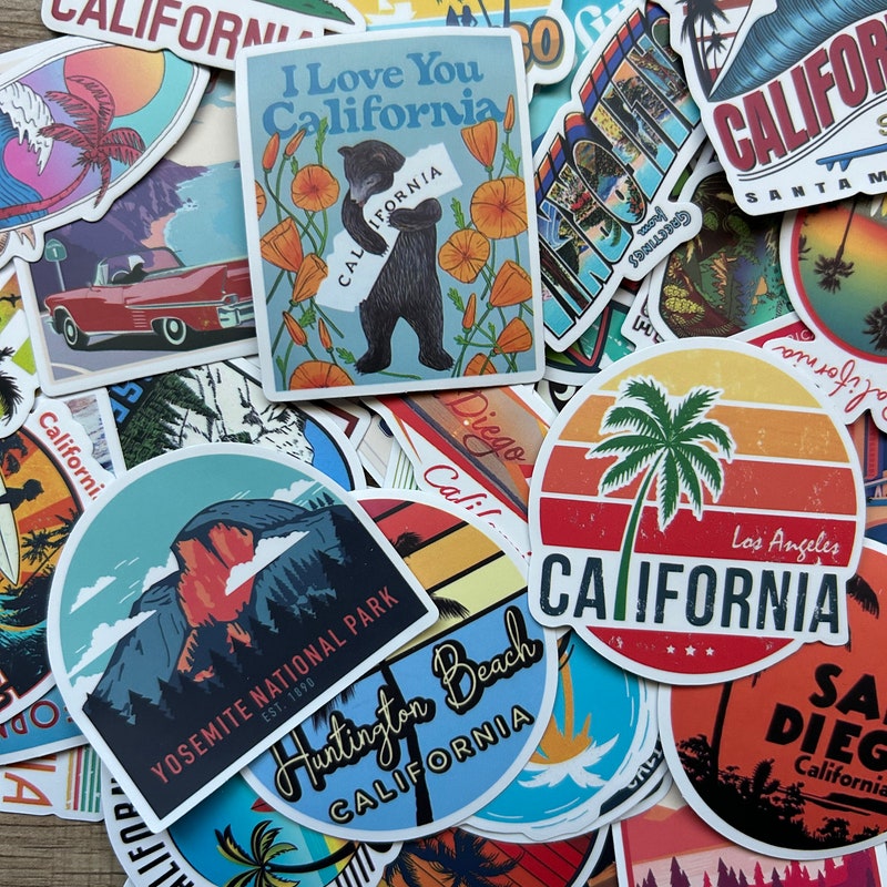 California Stickers - Etsy