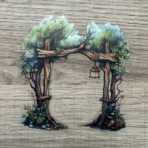Enchanted Forest Transparent Sticker - Etsy