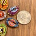 10 Natural Shell, Printed Turkish Eye Evil Eye, Size ~15-19mm, Hole ...