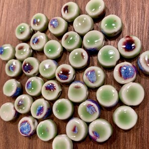 10 Multicolor Flat Rondelle Beads, Size ~ 11x6mm, Hole ~ 2 Mm, Smooth ...