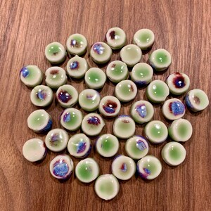 10 Multicolor Flat Rondelle Beads, Size ~ 11x6mm, Hole ~ 2 Mm, Smooth ...