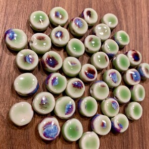 10 Multicolor Flat Rondelle Beads, Size ~ 11x6mm, Hole ~ 2 Mm, Smooth ...