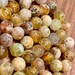 10 Natural Fire Crackle Agate Gemstone Beads, Size ~ 8mm, Hole ~ 1mm ...