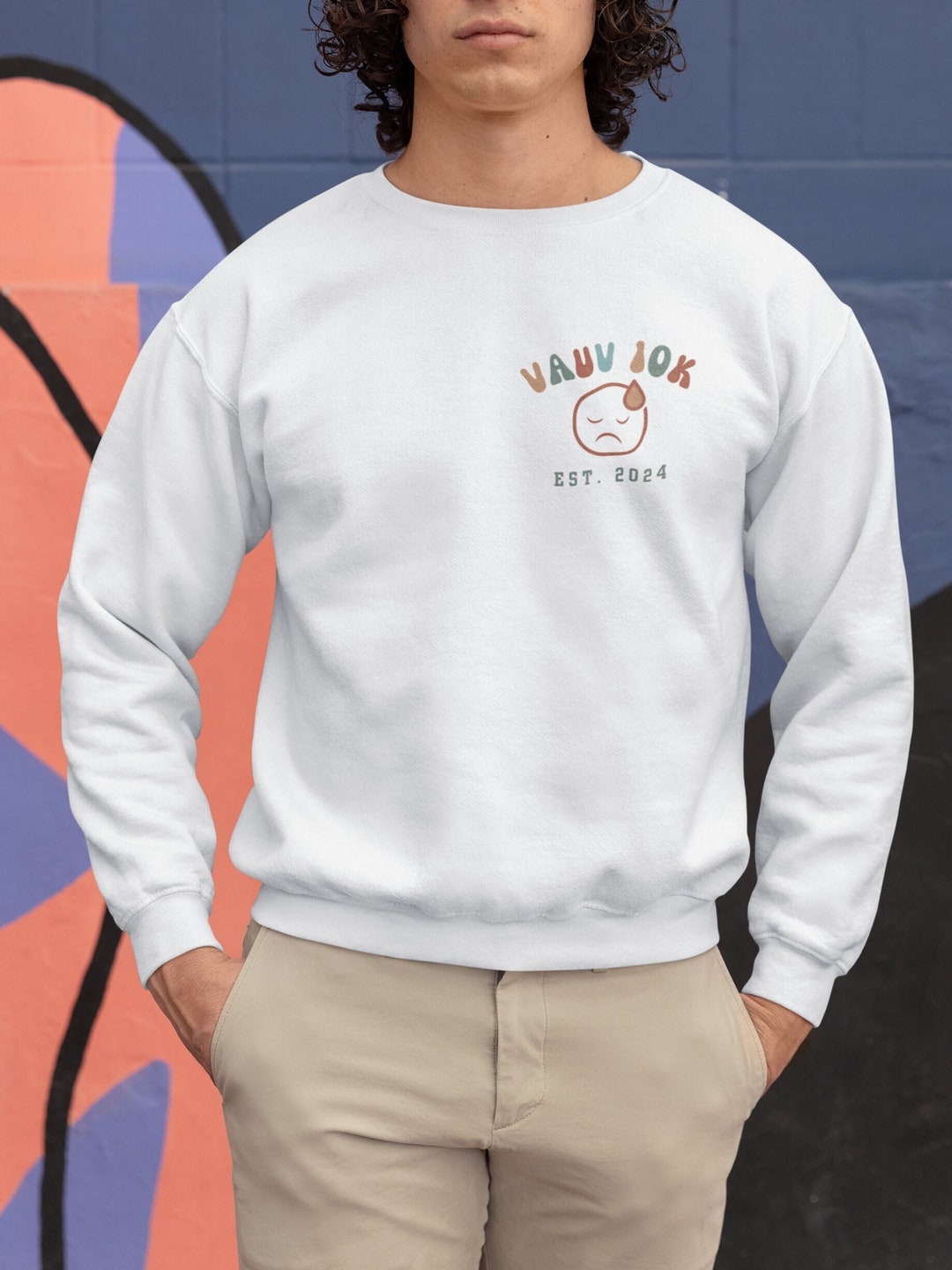 Retro Hmong Design Shirt Customized Vauv 10K Crewneck Sweatshirt Trendy ...