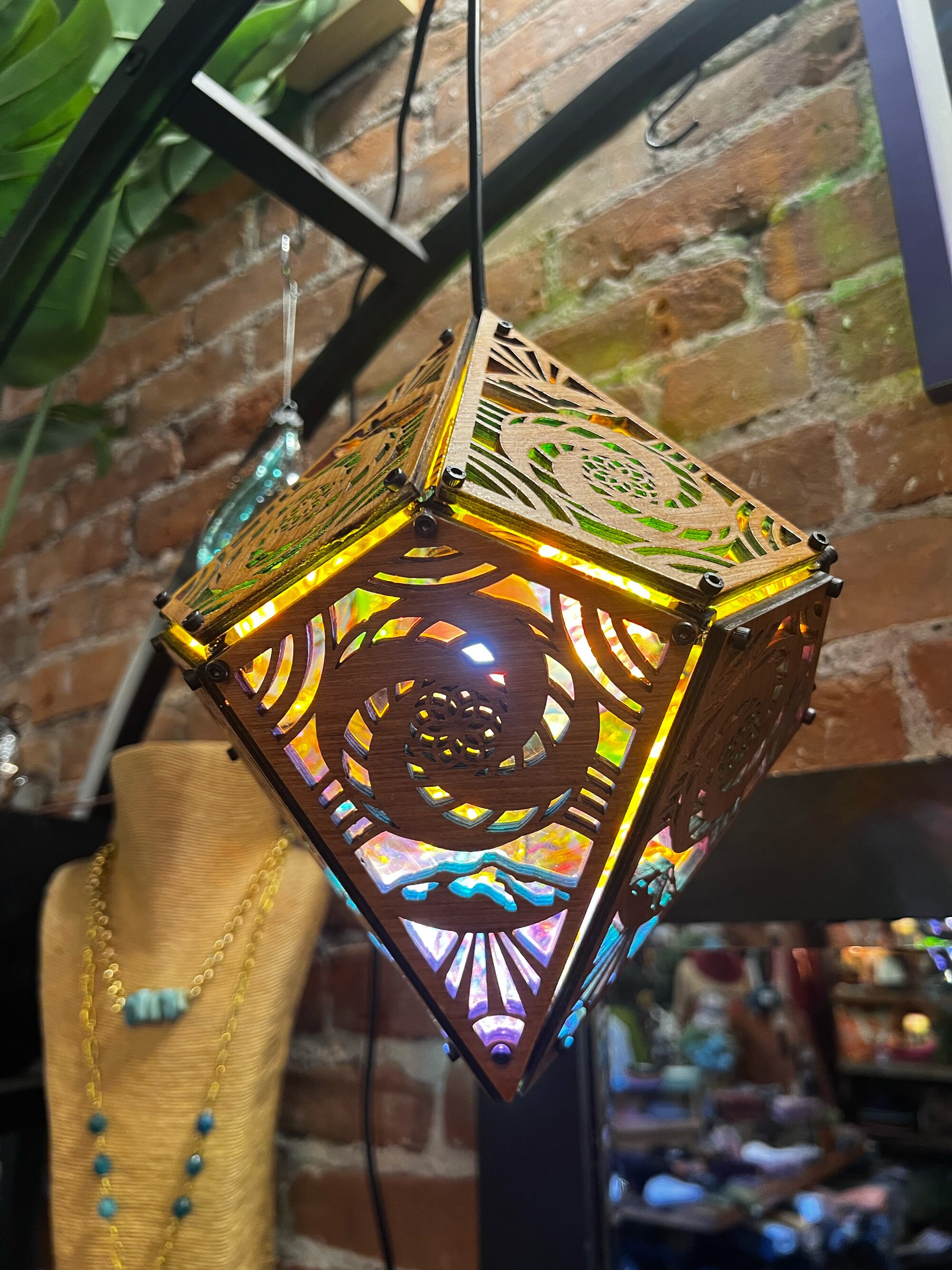 Kaleidoscopic Mountain Sacred Geometry Light - Etsy