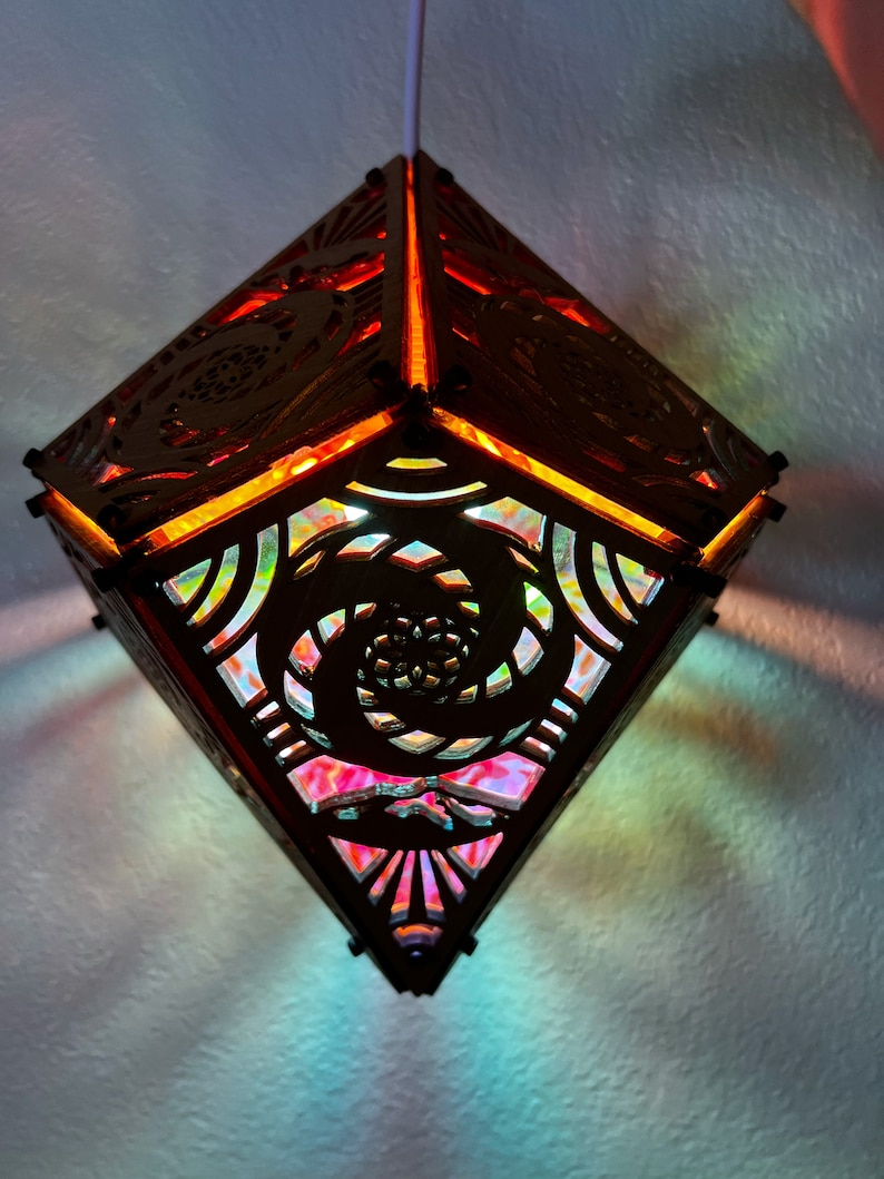 Kaleidoscopic Mountain Sacred Geometry Light - Etsy