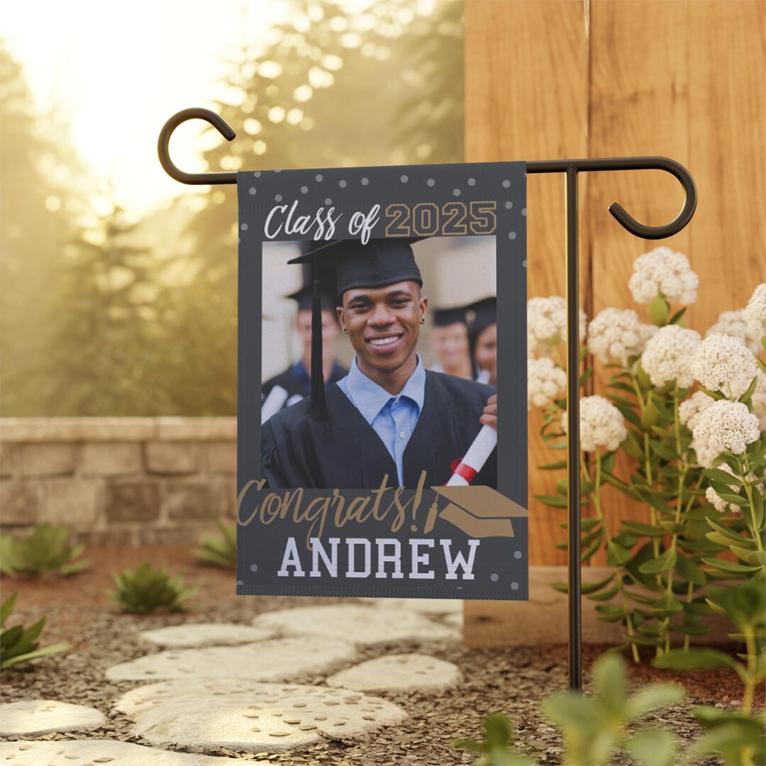 Custom Graduation Garden Flag, Personalized Graduation Flag 2025 ...