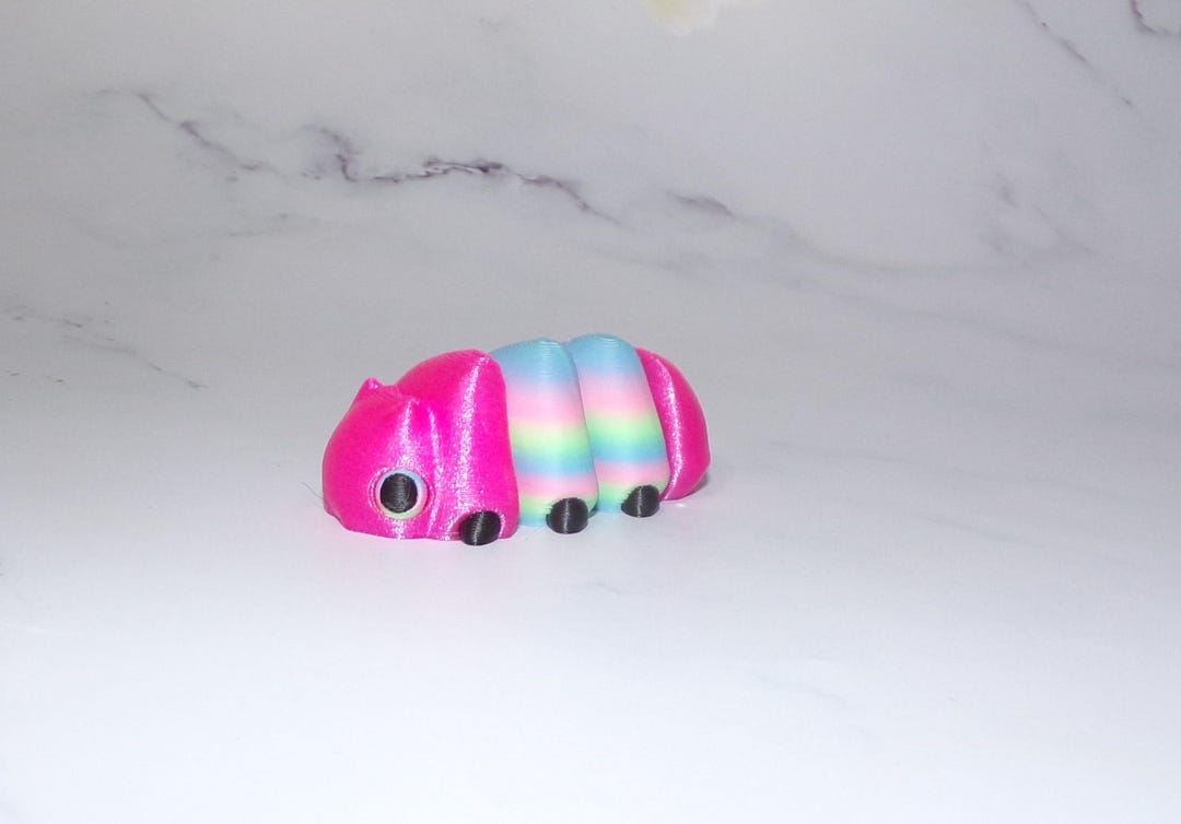 Grub Full Color 3D Printed Articulated Fidget Toy - Free Shipping ...