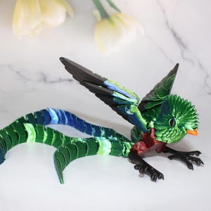 Quetzal With Stand Options: 3D Printed Articulated Fidget Toy - Free ...