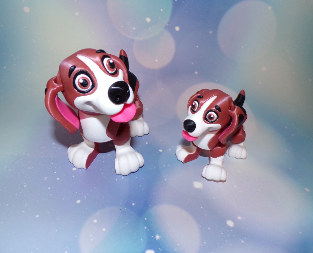 3D Printed Beagle, Articulated Beagle, Free Shipping - Etsy