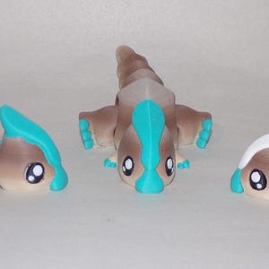 Parasaur Flexi: Full Color 3D Printed Articulated Fidget Toy-comes With ...