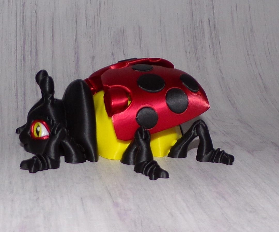 Lady Bug 3 Inches 3D Printed Articulated Figurine- Free Shipping - Etsy