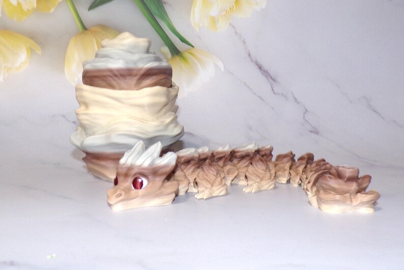 3D Printed Articulated Baby Geo Dragon Fidget Toy - Etsy