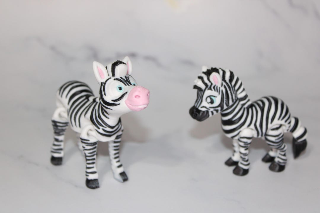 Zebra or Silly Zebra 3D Printed Articulated Flexi Fidget Toy - Free ...