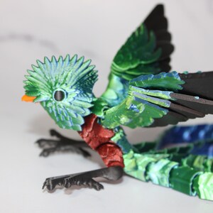 Quetzal With Stand Options: 3D Printed Articulated Fidget Toy - Free ...