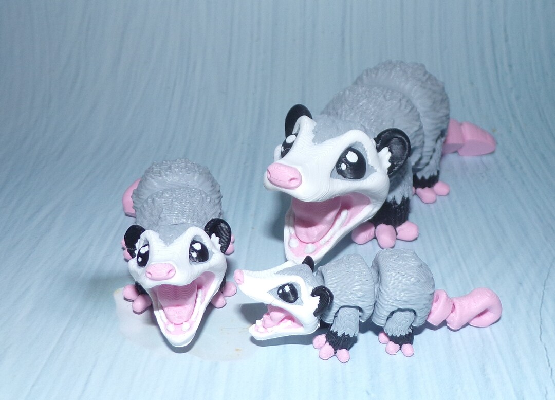 Articulated Opossum, Fidget Opossum Mini, 3D Printed Opossum-free ...