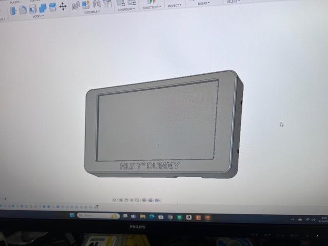 Holley EFI 7" Dash Dummy for Mockup Fabrication, ECU Dummy ...
