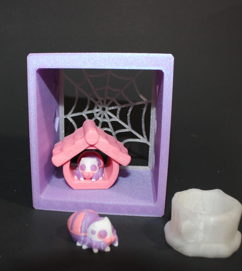 3D Printed Mini Jumping Spider Enclosure With Spiders - Etsy