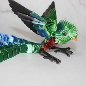 Quetzal With Stand Options: 3D Printed Articulated Fidget Toy - Free ...