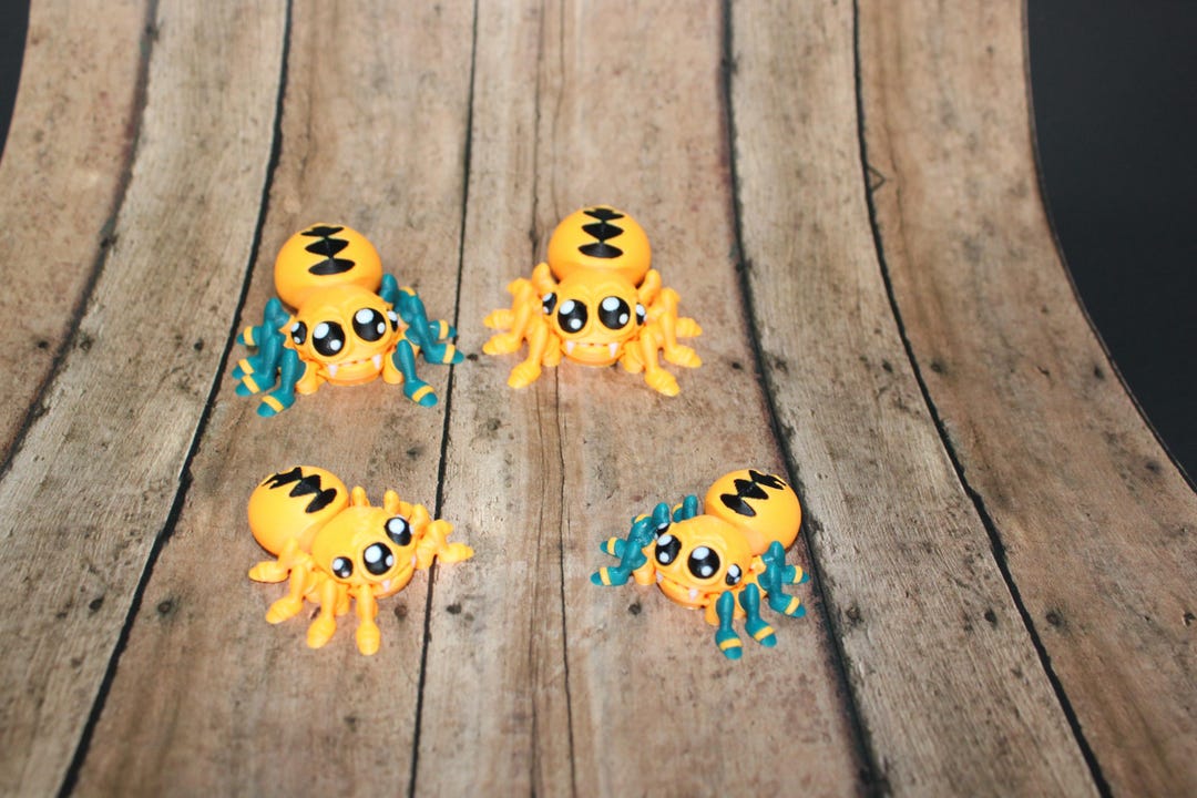 Mini Silly Spider-3d Printed Articulated Flexi Fidget - Etsy