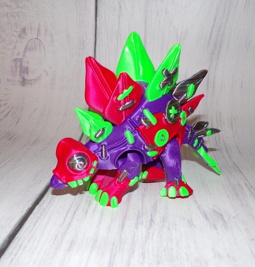 Stuffed Stegosaurus: 3D Printed Articulated Fidget Toy - Free Shipping ...