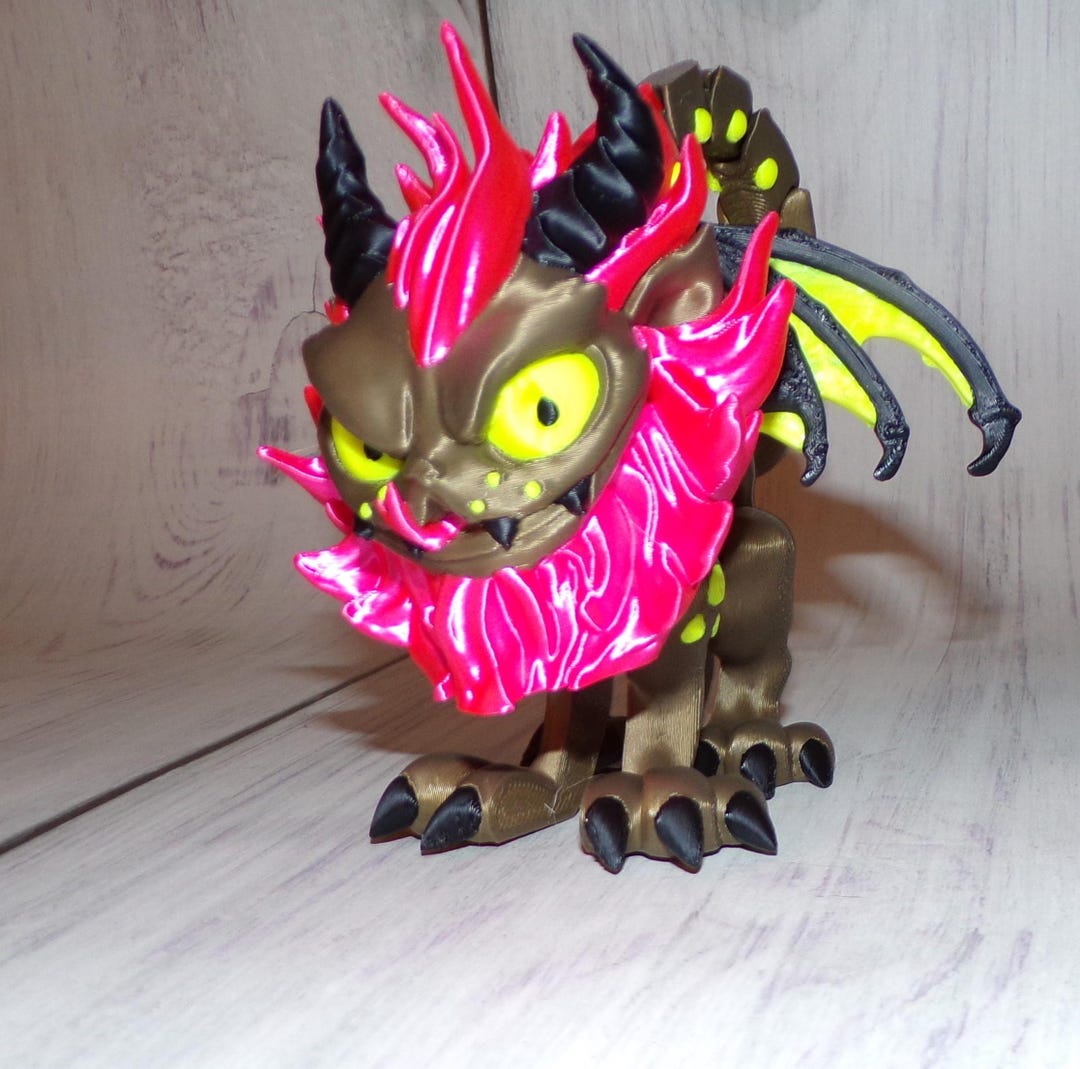 Manticore: 3D Printed Articulated Fidget Toy - Free Shipping Included ...