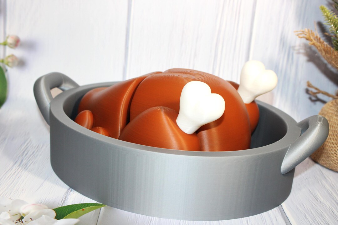 Turkey With Pan: 3D Printed Fidget Toy - Etsy