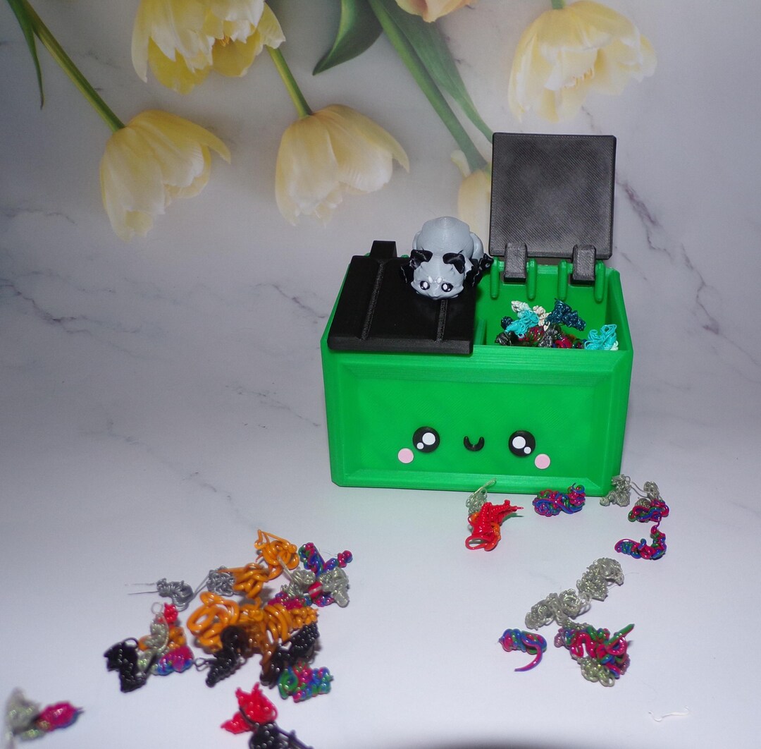 Dumpster Fire, Dumpster, Happy Dumpster Full Color 3D Printed ...