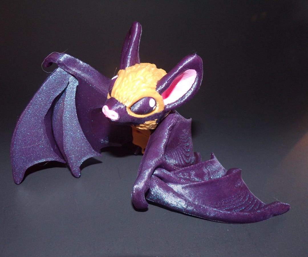 3D Printed Articulated Bat: Halloween Decor - Etsy