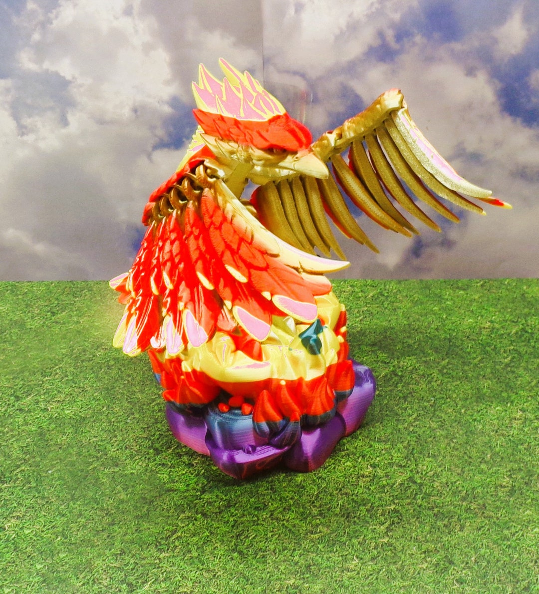 Phoenix 3D Printed Articulated Flex-fidget Free Shipping Comes With ...