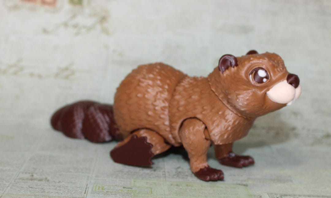 Beaver 3D Printed Articulated Fidget Toy - Free Shipping Included! - Etsy
