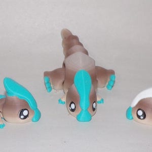 Parasaur Flexi: Full Color 3D Printed Articulated Fidget Toy Free ...