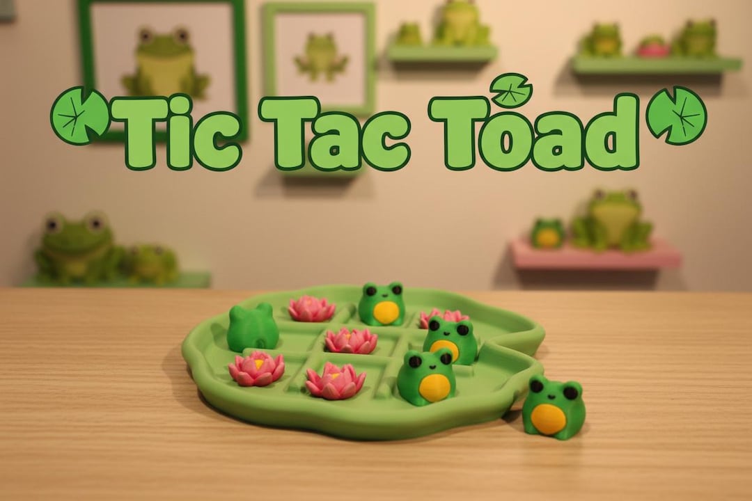 Tic Tac Toe Toad-3d Printed - Etsy