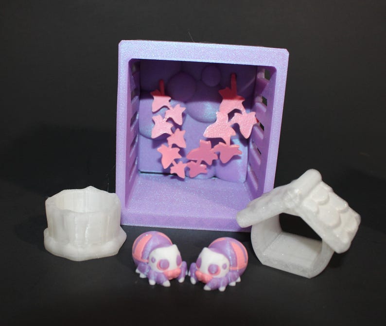3D Printed Mini Jumping Spider Enclosure With Spiders - Etsy