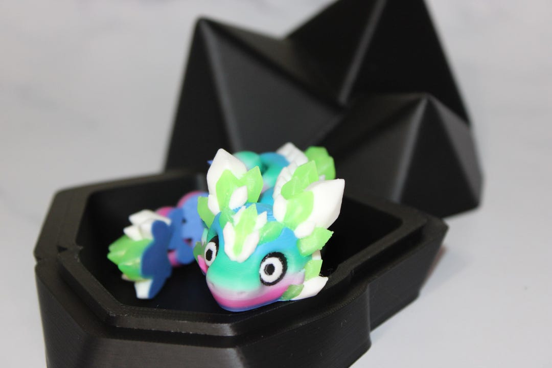 3D Printed Spikey Baby Dragon: Articulated Fidget Toy - Etsy