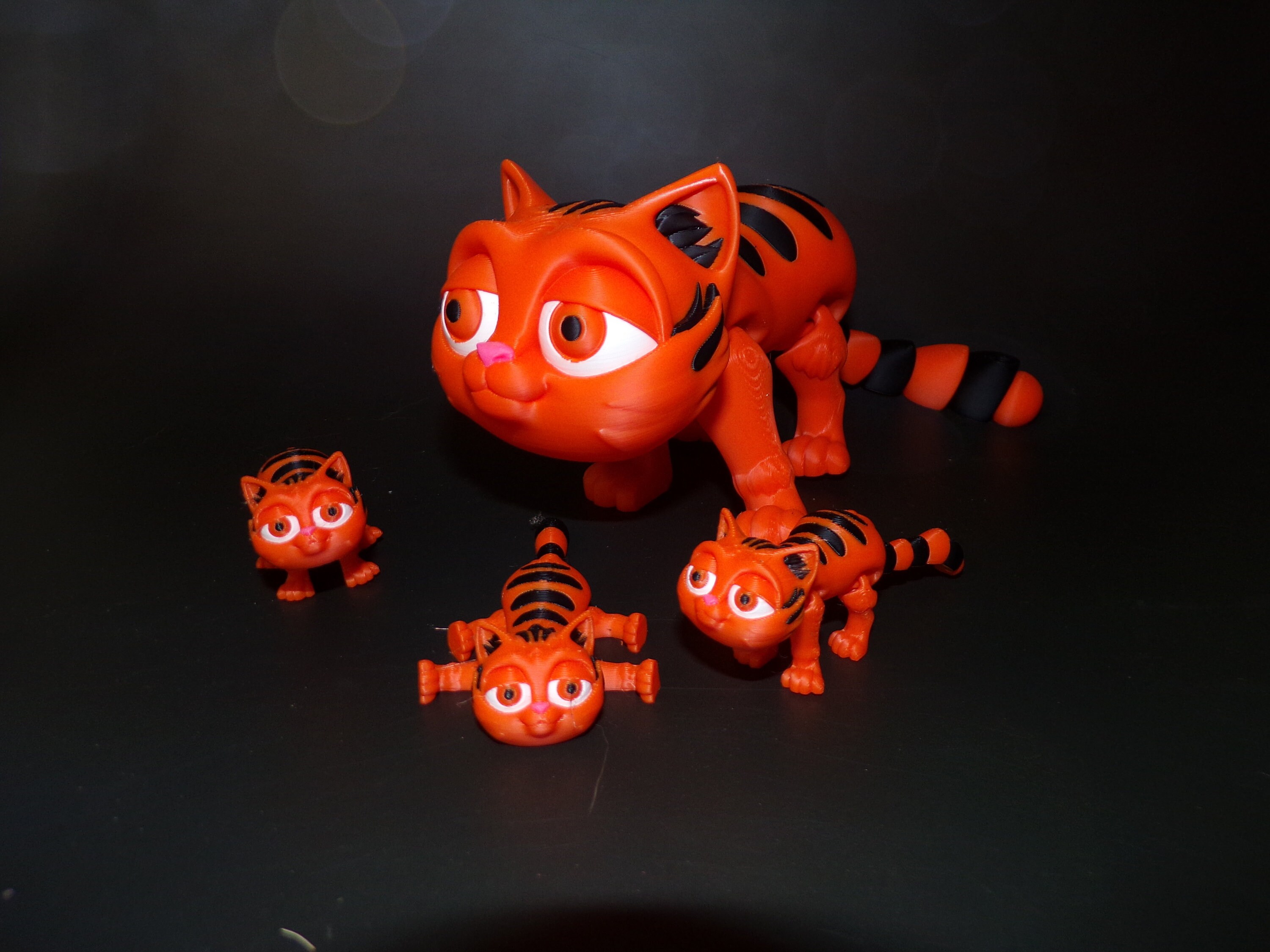 Flexi Cat, 3d Printed, Articulated Cat, Fidget Cat - Etsy